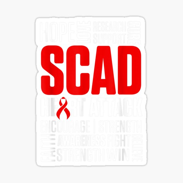 "SCAD Heart Attack Survivor Love Warrior Awareness" Sticker for Sale by ...