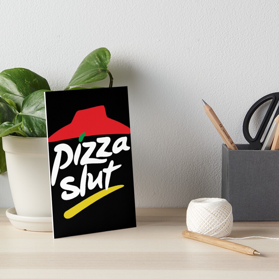 "pizza meme logo" Art Board Print for Sale by sayersjames | Redbubble