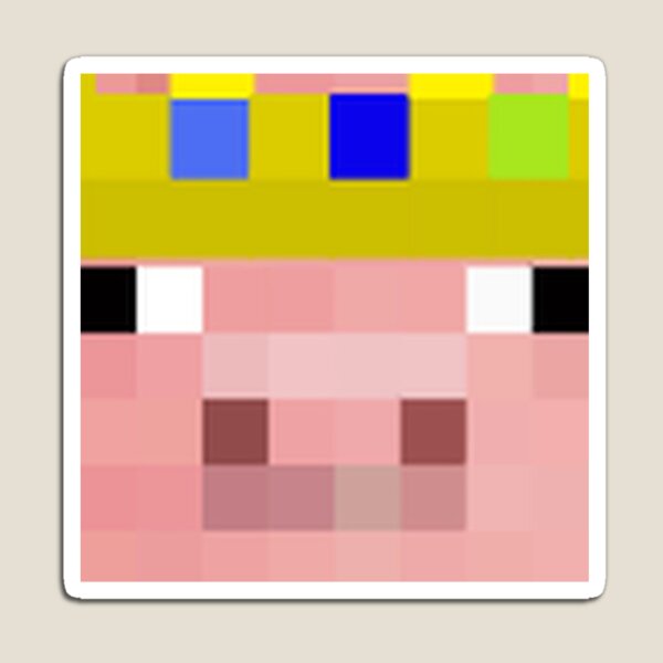 "Technoblade Minecraft Youtuber Sticker: Technoblade Head" Magnet for ...