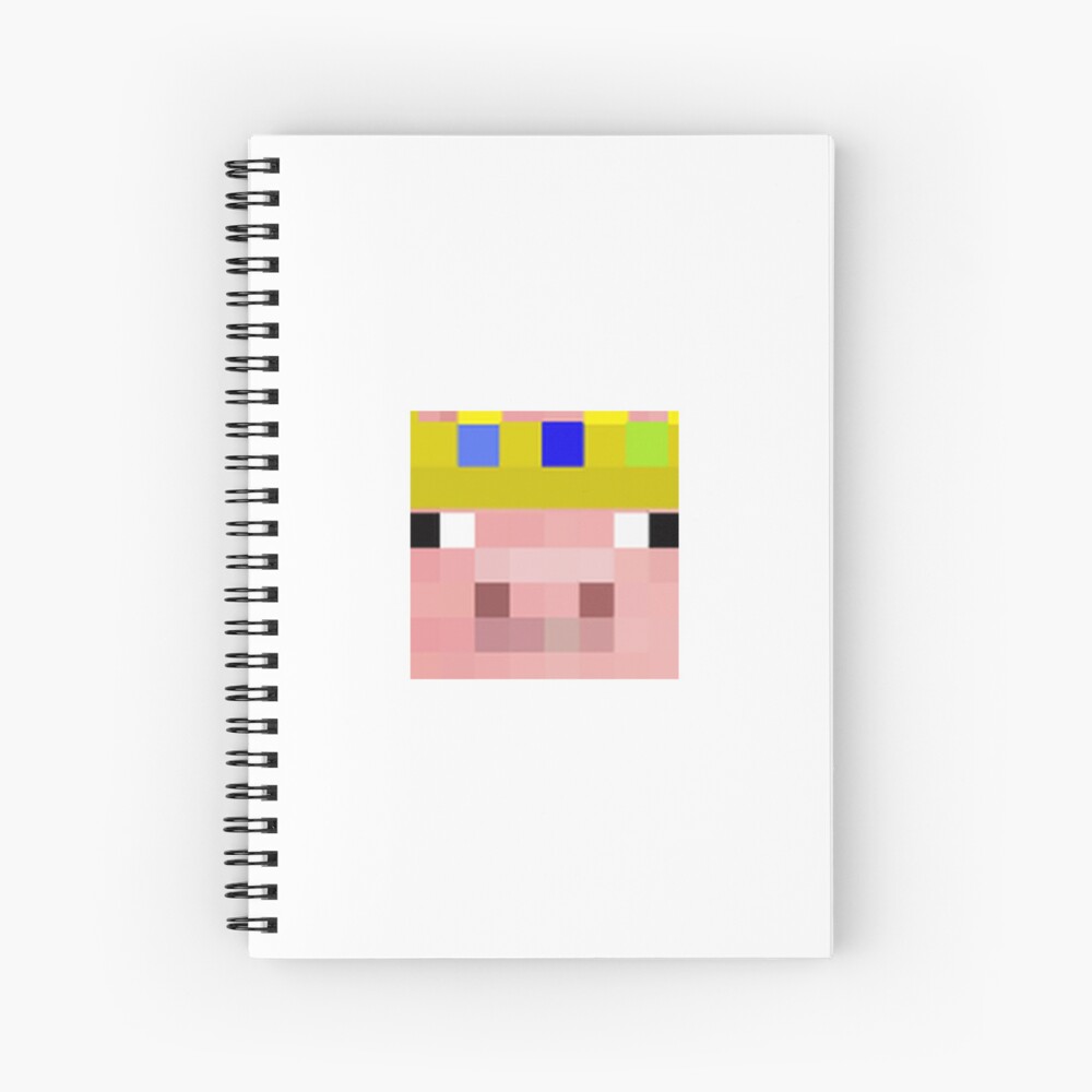 "Technoblade Minecraft Youtuber Sticker: Technoblade Head" Spiral ...