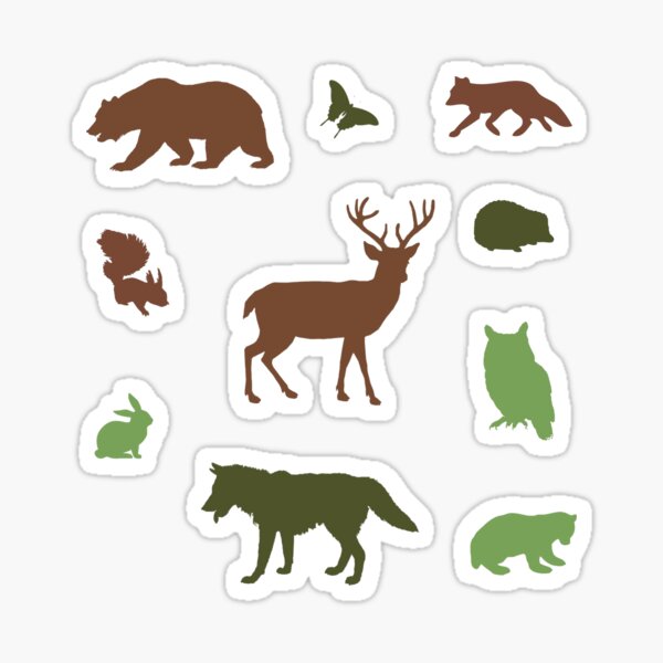 "Wildlife" Sticker for Sale by nniina | Redbubble