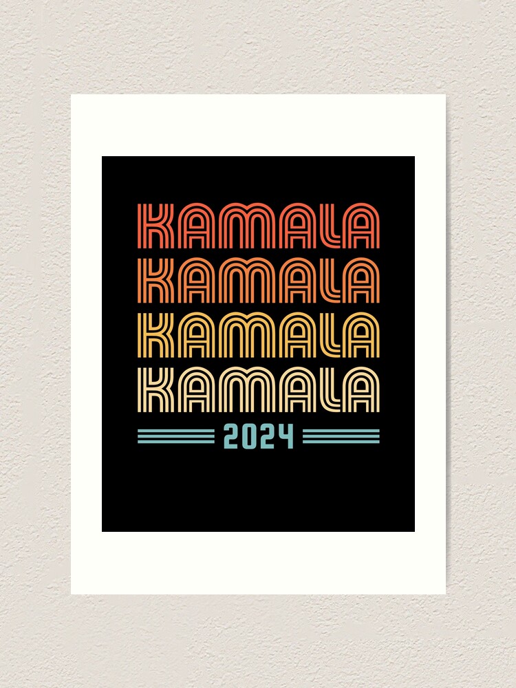 "Kamala 2024: A Vintage Retro Sunset Design for Kamala Harris ...