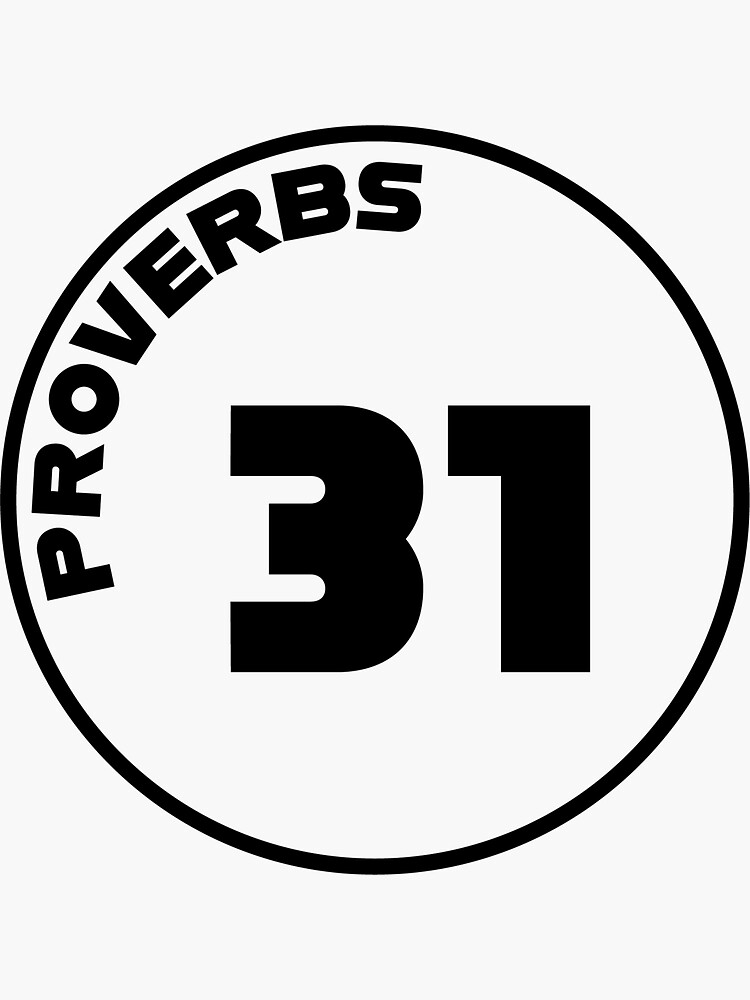 "Proverbs 31 Logo" Sticker for Sale by DeelaArts | Redbubble