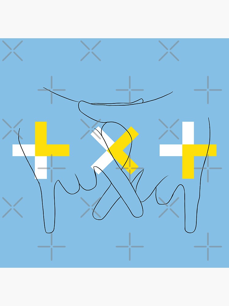 "TXT Hand Sign and Logo" Postcard for Sale by JesskeCreations | Redbubble