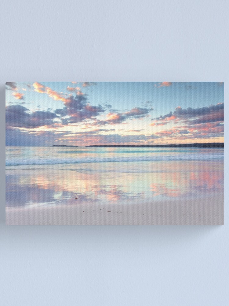 "Pretty pastel dawn sunrise at Hyams Beach Australia seascape" Canvas ...