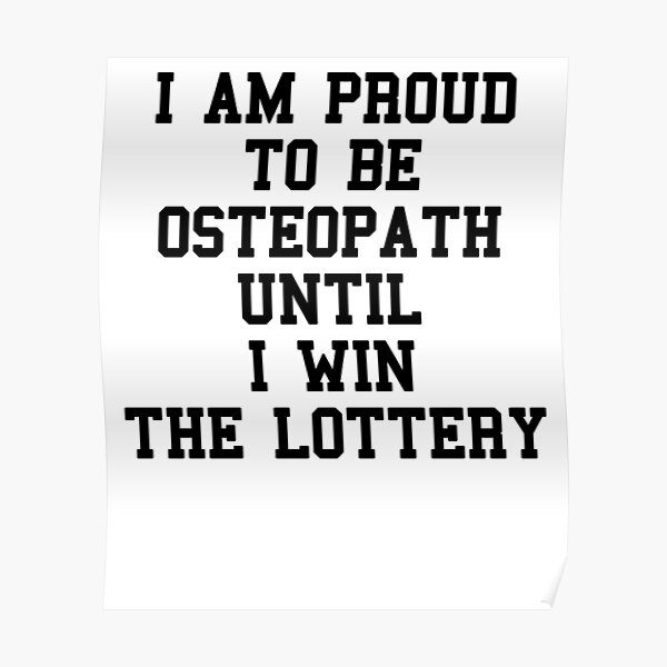 "Osteopath Funny Sayings" Poster for Sale by SydneyLoving | Redbubble