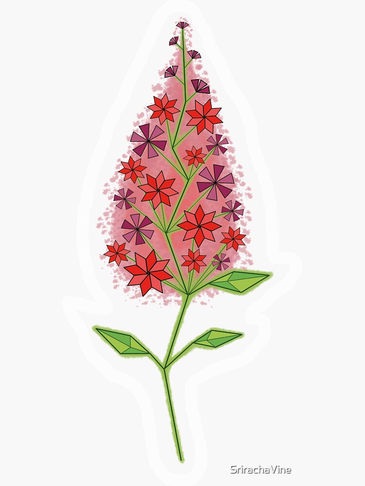 "Conical flower" Sticker for Sale by SrirachaVine | Redbubble
