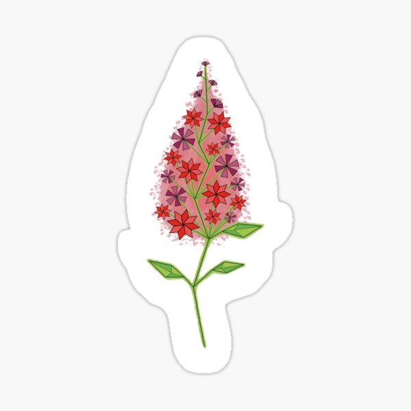 "Conical flower" Sticker for Sale by SrirachaVine | Redbubble