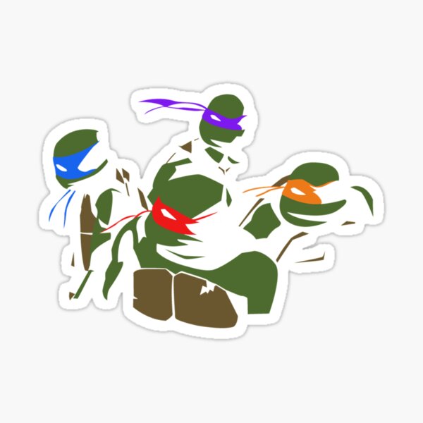 "Shadowy Turtle Ninja" Sticker for Sale by spearavfarag | Redbubble