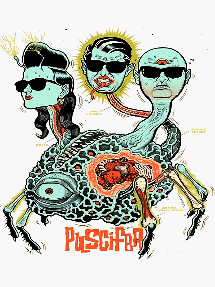 "new best design of puscifer 100 HD " Sticker for Sale by Cyberwearshop ...