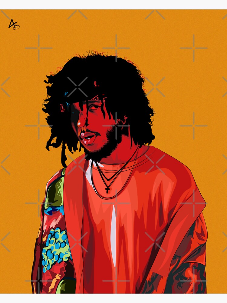 "6LACK" Sticker by anjola91 | Redbubble
