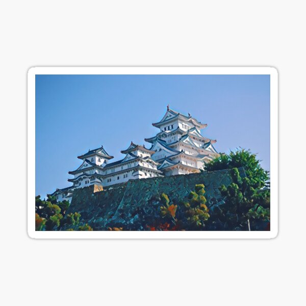 "Himeji Castle Japan" Sticker for Sale by Inyeneart | Redbubble