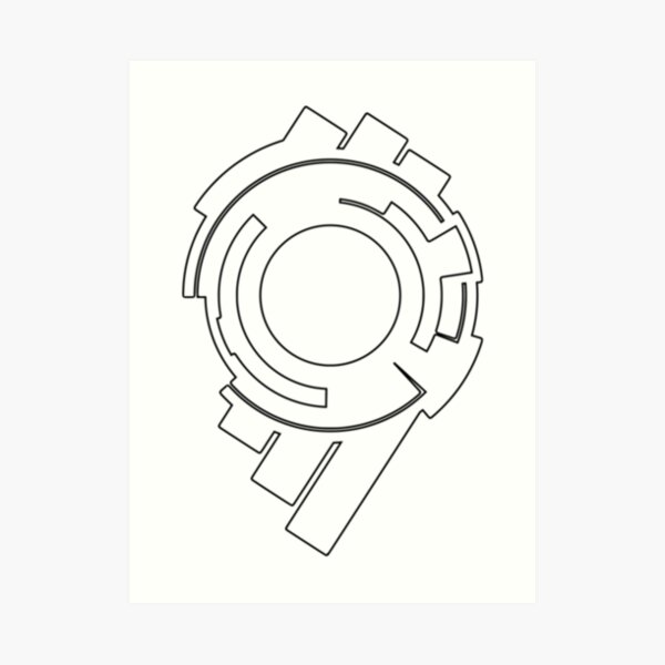 "Ghost in the Shell - Public Security Section 9 Logo (White Logo)" Art ...