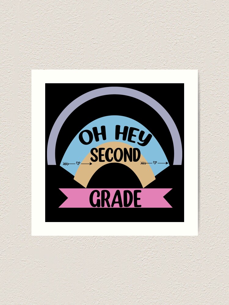 "Oh Hey Second Grade Shirt Fun Student Teacher Back To School " Art ...