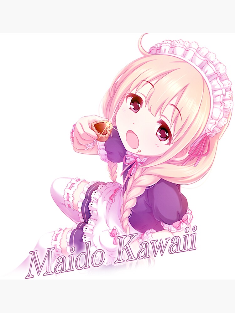 "Anime Maid Girl" Sticker for Sale by mist-draws | Redbubble