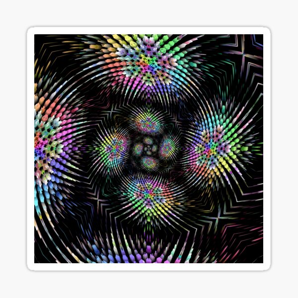"Elemental Ecstasy 38" Sticker for Sale by Boogie-72 | Redbubble