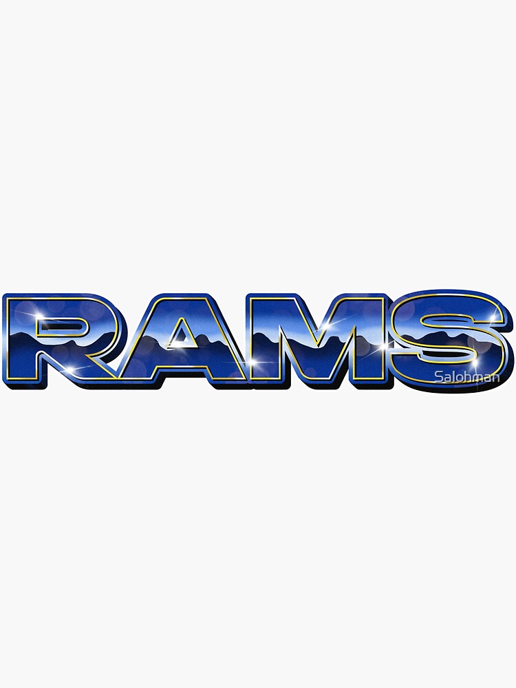 "Retro Ram" Sticker for Sale by Salohman | Redbubble