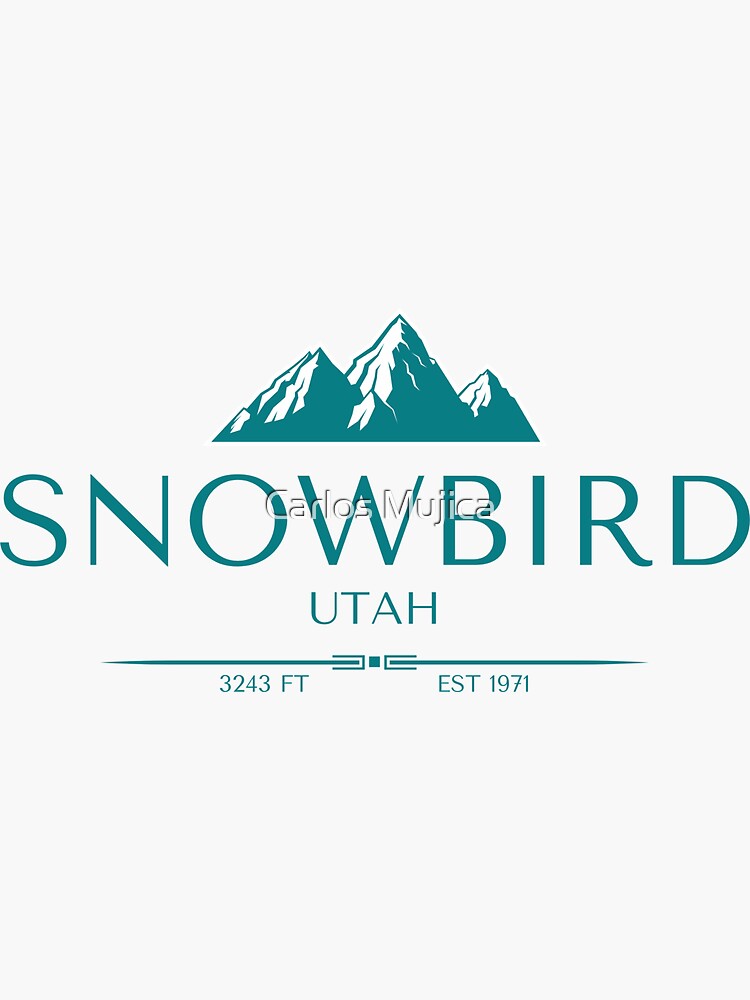 "Snowbird Ski Resort" Sticker for Sale by Artexm | Redbubble