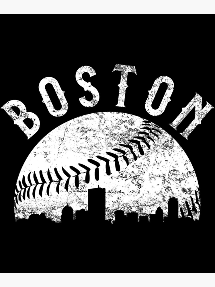 "Vintage Boston Massachusetts Skyline Apparel" Poster for Sale by ...