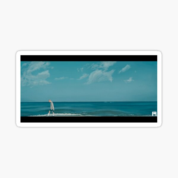 "BTS Spring Day // JiMin and the Sea" Sticker by queer-kelloggs | Redbubble
