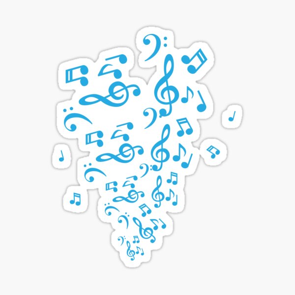 "Music notes" Sticker by SimpleDesignes | Redbubble