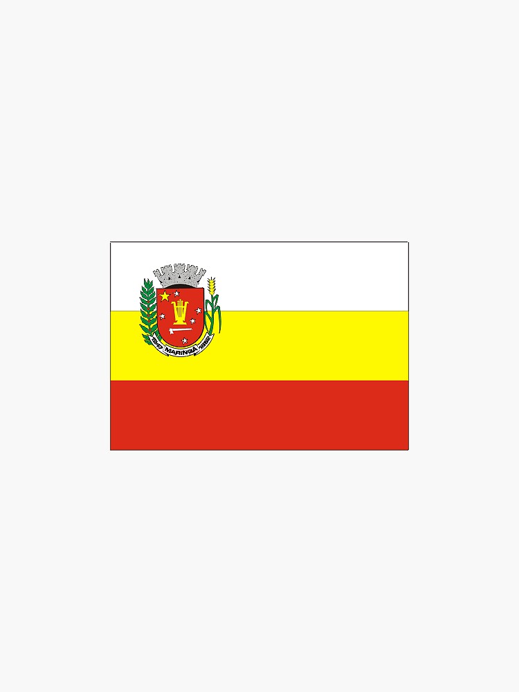 "Flag of Maringá, Brazil" Sticker for Sale by Tonbbo | Redbubble