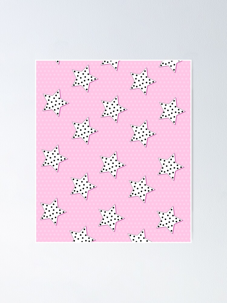 "Preppy, Aesthetic Preppy, Polka Dot Stars" Poster for Sale by ...