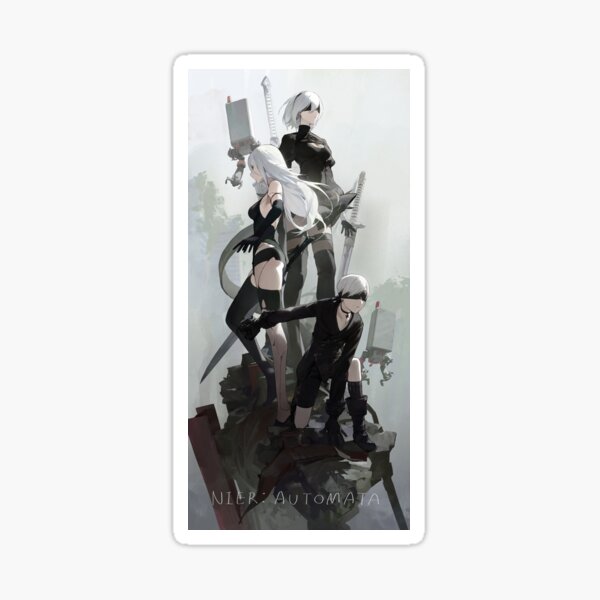 "A2, 9S & 2B NIER Automata " Sticker for Sale by animehotgirls | Redbubble