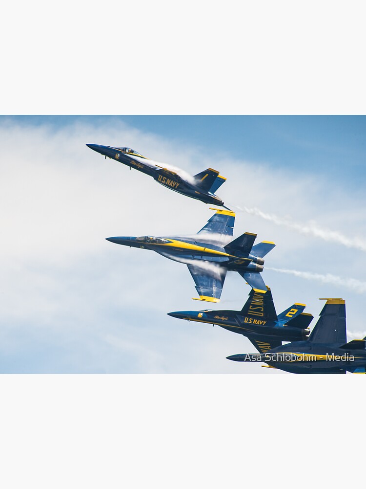 "United States Blue Angels F-18 Super Hornet Formation Break" Sticker ...
