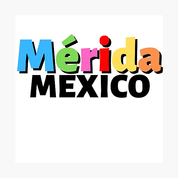 Lámina fotográfica «Mérida Yucatán México letras minúsculas» de ...