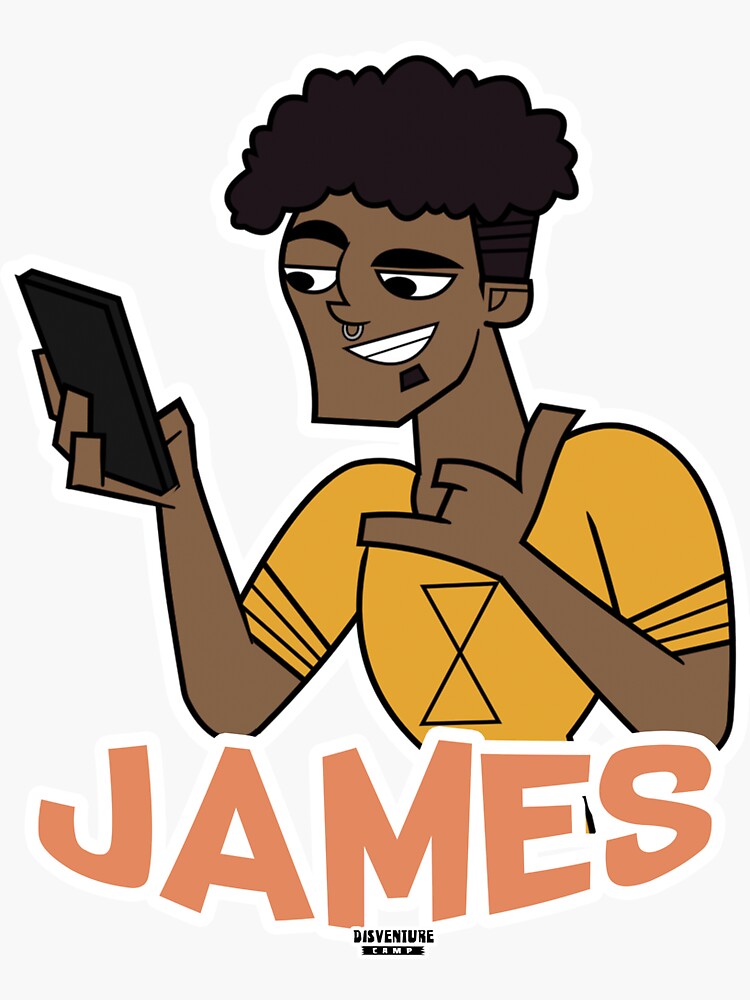 "Adventure Camp - James" Sticker for Sale by odd-nation | Redbubble