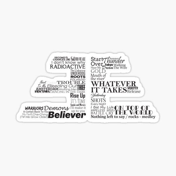 "Evolve Typographic" Sticker for Sale by ezevannucchi | Redbubble