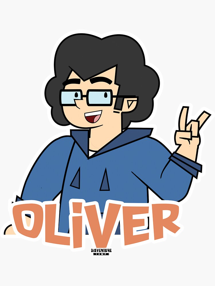 "Adventure Camp - Oliver" Sticker for Sale by odd-nation | Redbubble