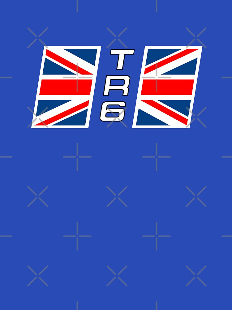 "Triumph TR6 Rear Wing Decal with Union Jack" Essential T-Shirt for ...