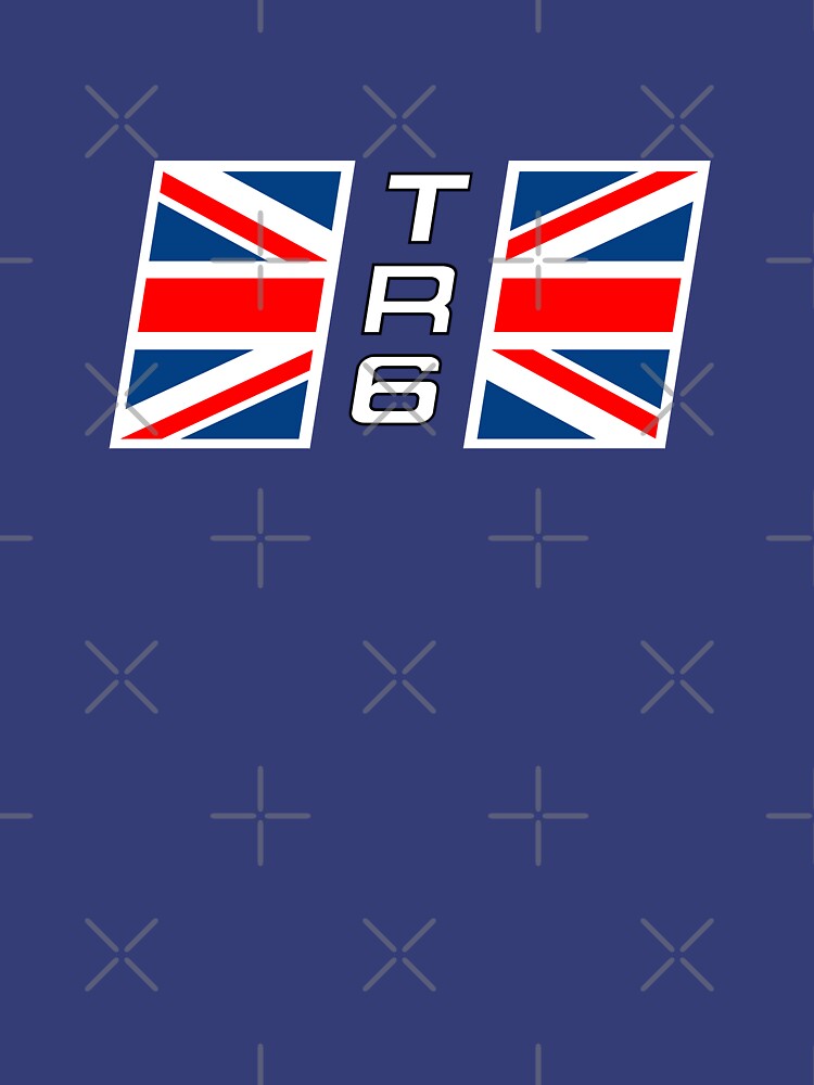 "Triumph TR6 Rear Wing Decal with Union Jack" T-shirt for Sale by ...