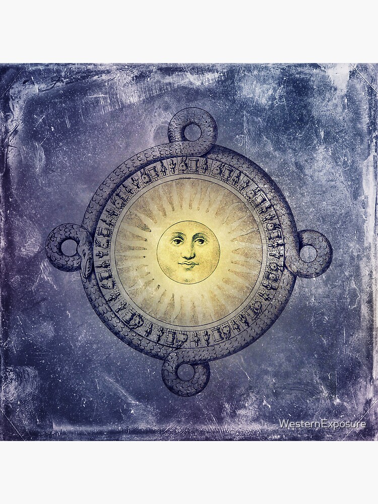 Lámina fotográfica «Antiguo Símbolo Del Sol Calendario Azteca Mexicano ...