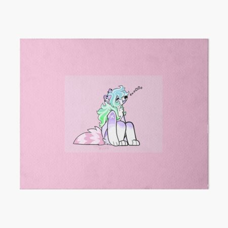 "Awoo - Crystal the happy wolf girl" Art Board Print for Sale by ...