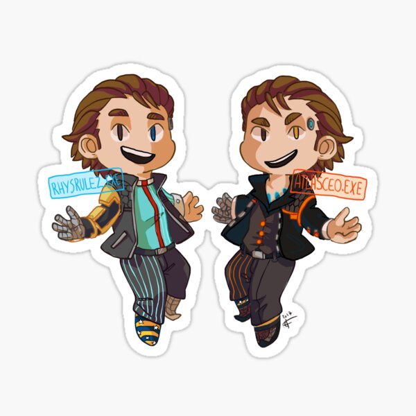 "Hyperion Rhys / Atlas Rhys" Sticker for Sale by herkal | Redbubble