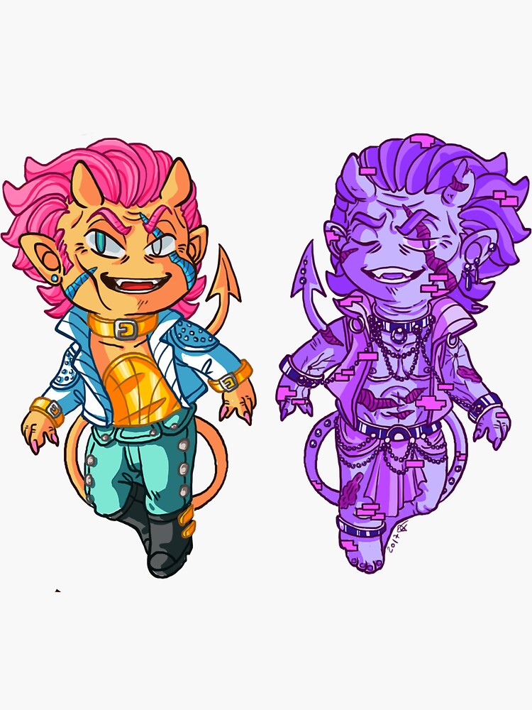 "Devil Pink / Digi Pink" Sticker by herkal | Redbubble