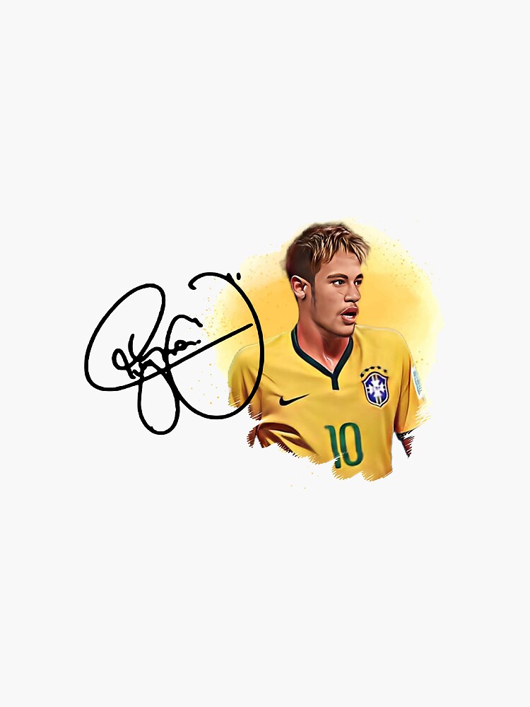 "Neymar Jr Signature" Sticker for Sale by deividzs | Redbubble