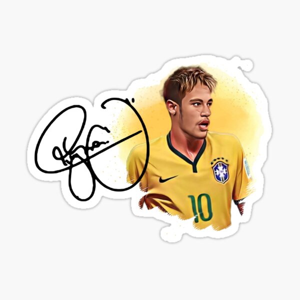 "Neymar Jr Signature" Sticker for Sale by deividzs | Redbubble