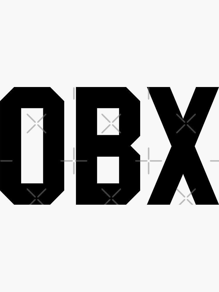 "OBX" Sticker for Sale by MadEDesigns | Redbubble