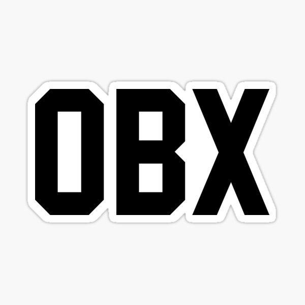 "OBX" Sticker for Sale by MadEDesigns | Redbubble