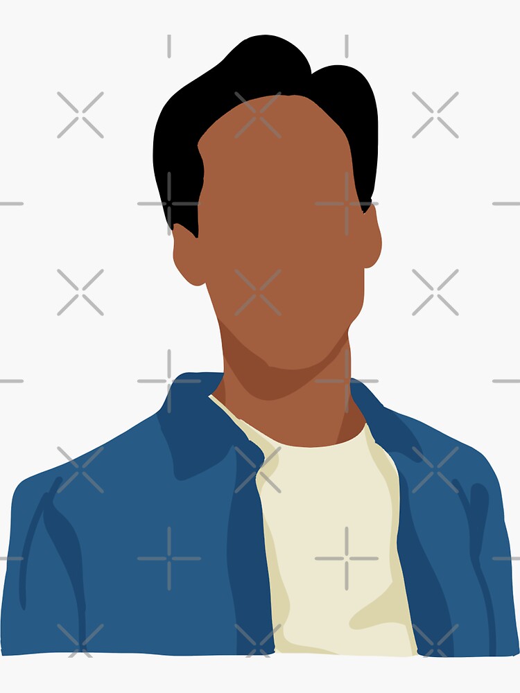 "Abed Sticker" Sticker for Sale by greendalemerch | Redbubble