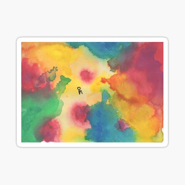 "Lost in the colors of life" Sticker for Sale by angismiley | Redbubble