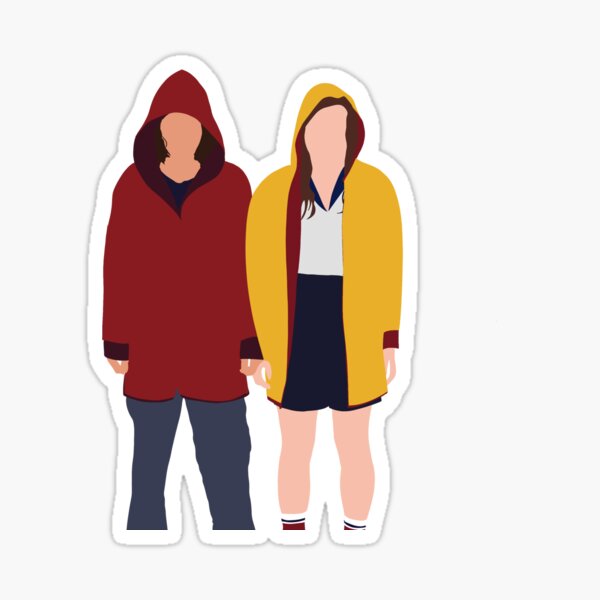"Stranger Things Eleven and Max" Sticker for Sale by Kalliannaa | Redbubble