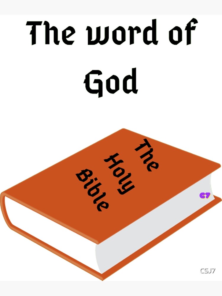 "The Holy Bible - Tfe word of GOD" Poster for Sale by CSJ7 | Redbubble