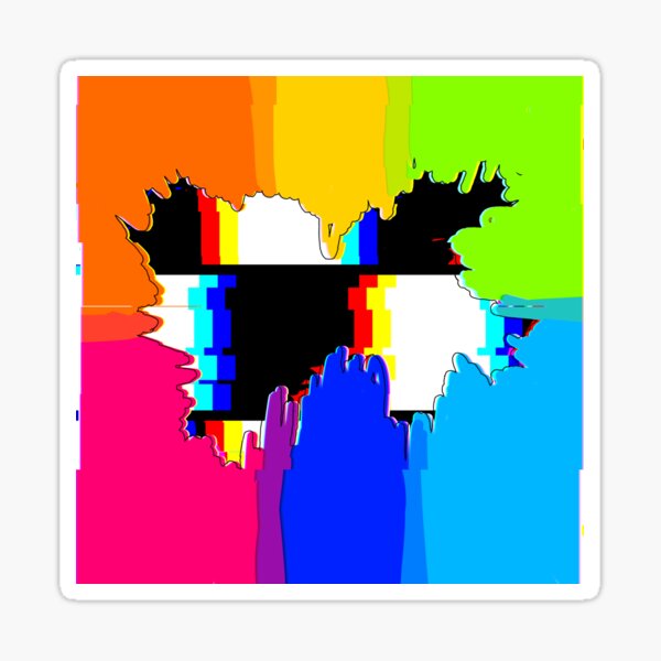 "Glitch" Sticker for Sale by Tree-Wares | Redbubble