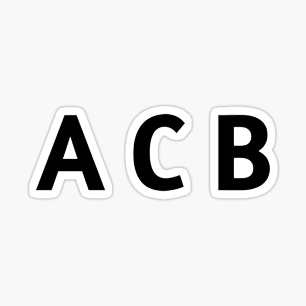 "Amy Coney Barrett Notorious ACB" Sticker for Sale by AmberCoate ...