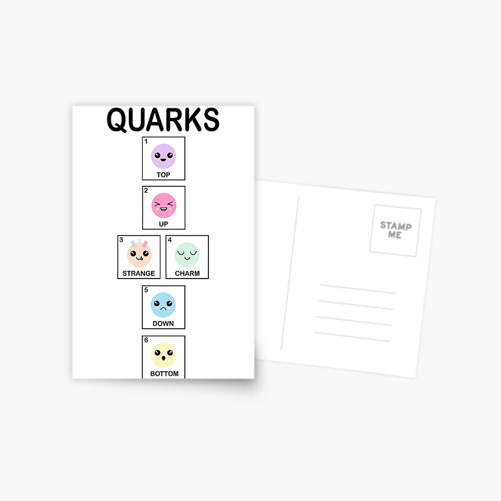 "Quarks (for light backgrounds), strange quark, charm quark, quark ...